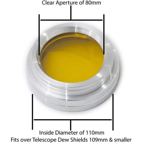 DayStar Filters 80mm-Aperture Energy Rejection Filter (Specify Cap ...