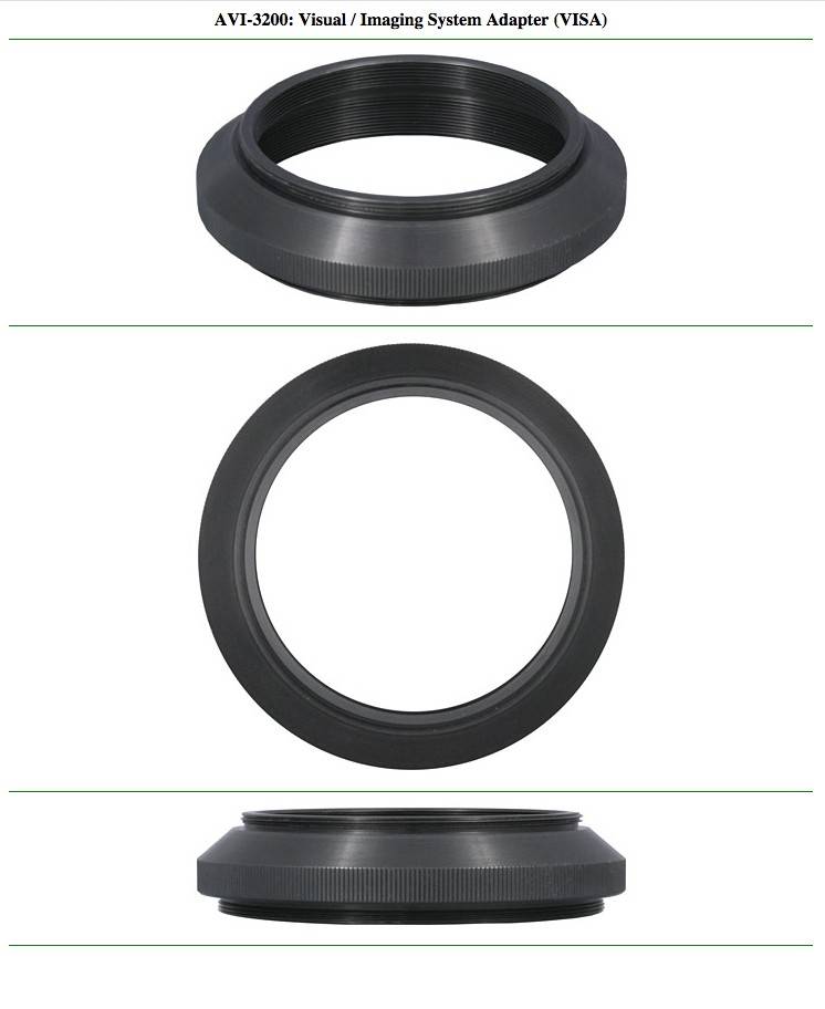 Televue Visual / Imaging System Adapter (VISA) - Camera Concepts ...