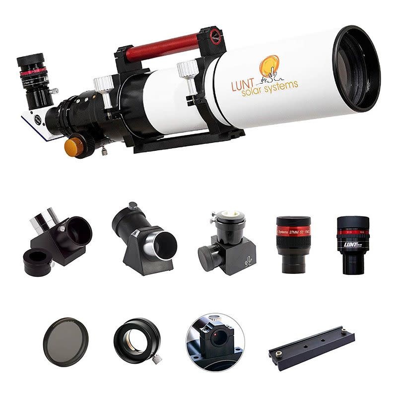 Lunt 100 mm Modular H-Alpha Solar Telescope - Observer Package - Camera ...
