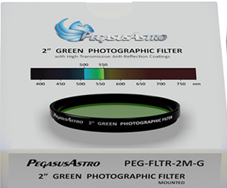 Pegasus Astro Green 2 inch Mounted Photographic Filter - PEG-FLTR-2M-G ...