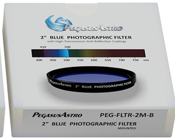 Pegasus Astro Blue 2 inch Mounted Photographic Filter - PEG-FLTR-2M-B ...
