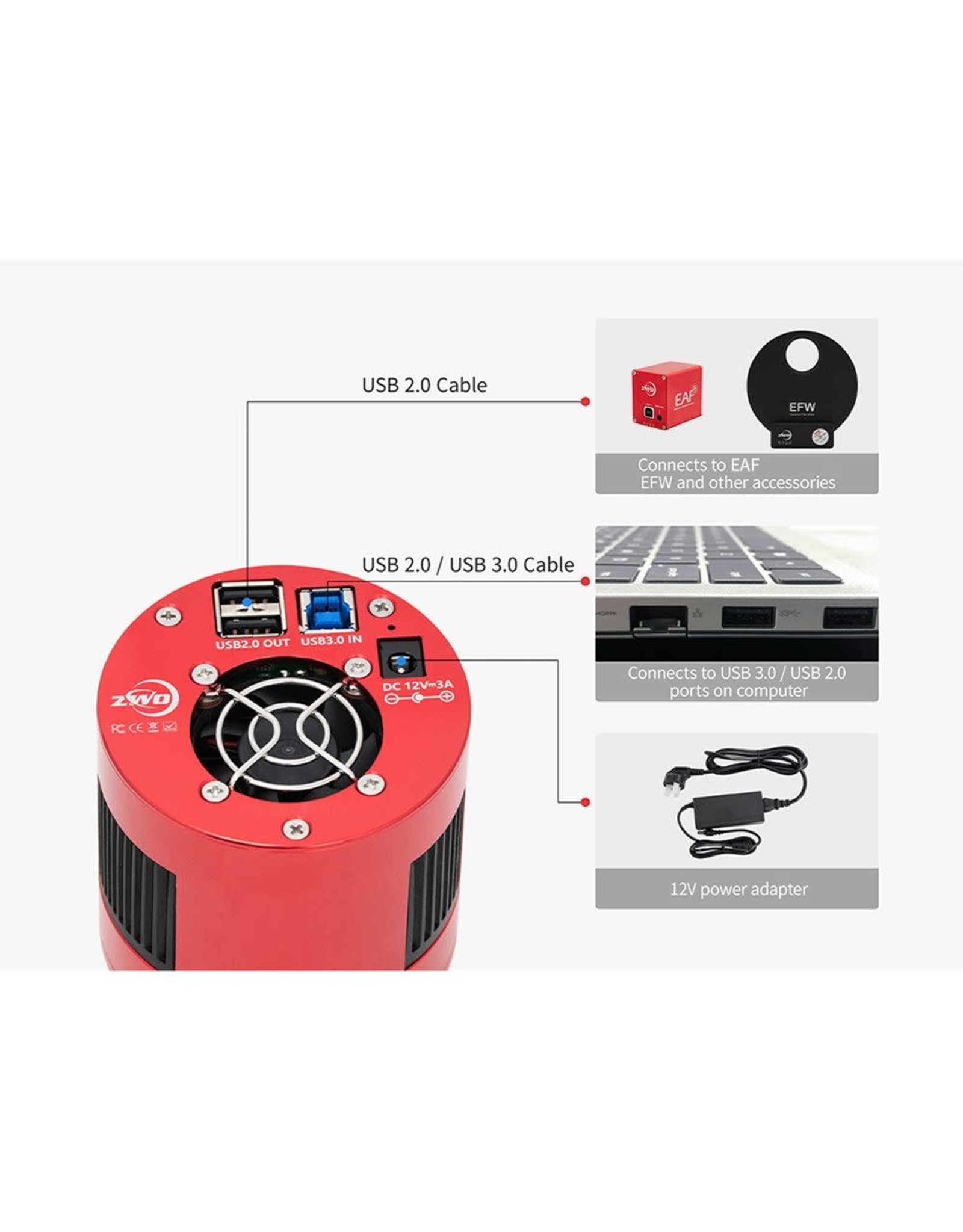 ZWO ASI2600MC DUO (with Free M54 Sensor Tilt Plate until 4/30/23 ...