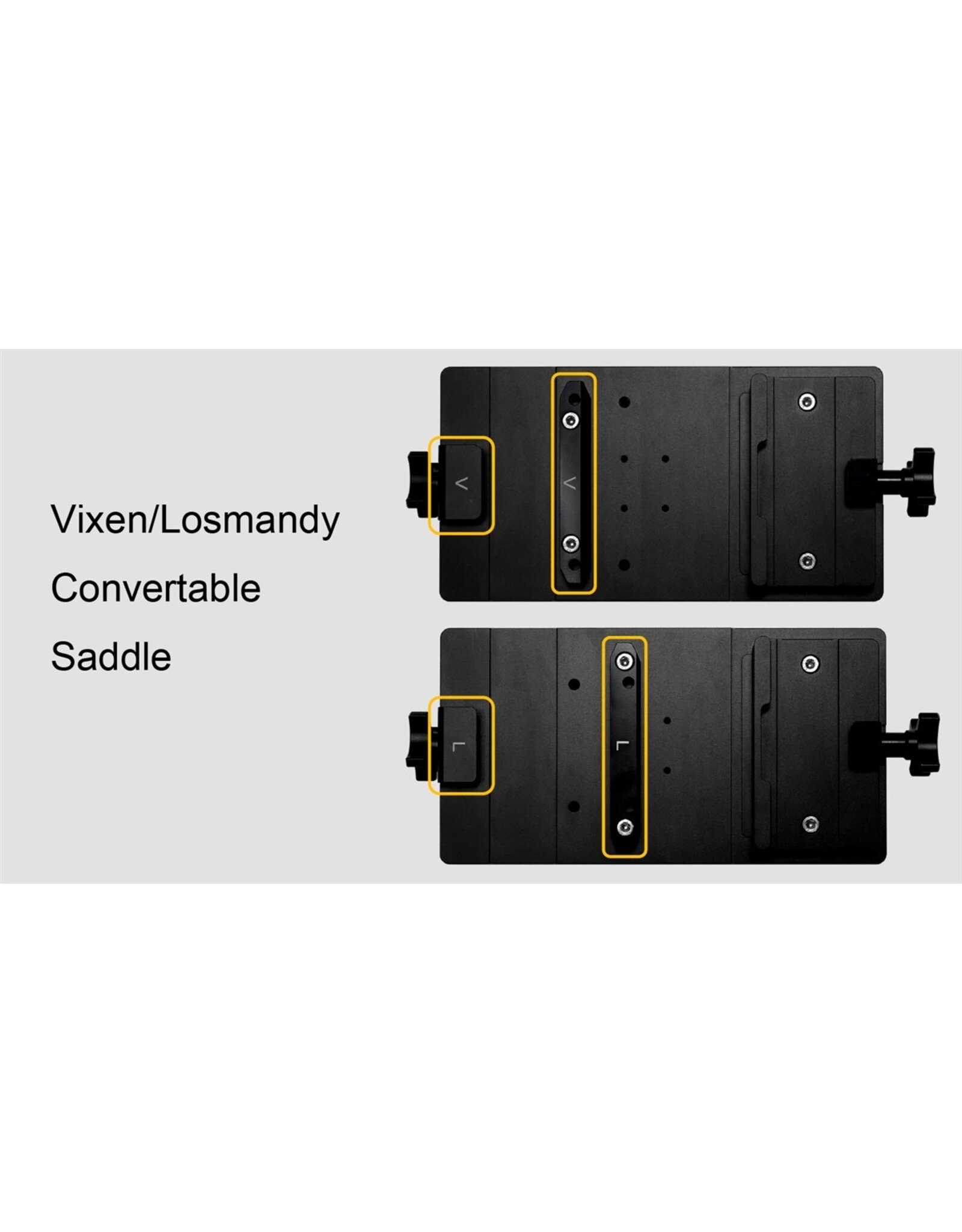 Universal Side-by-Side Saddles System - Camera Concepts & Telescope ...