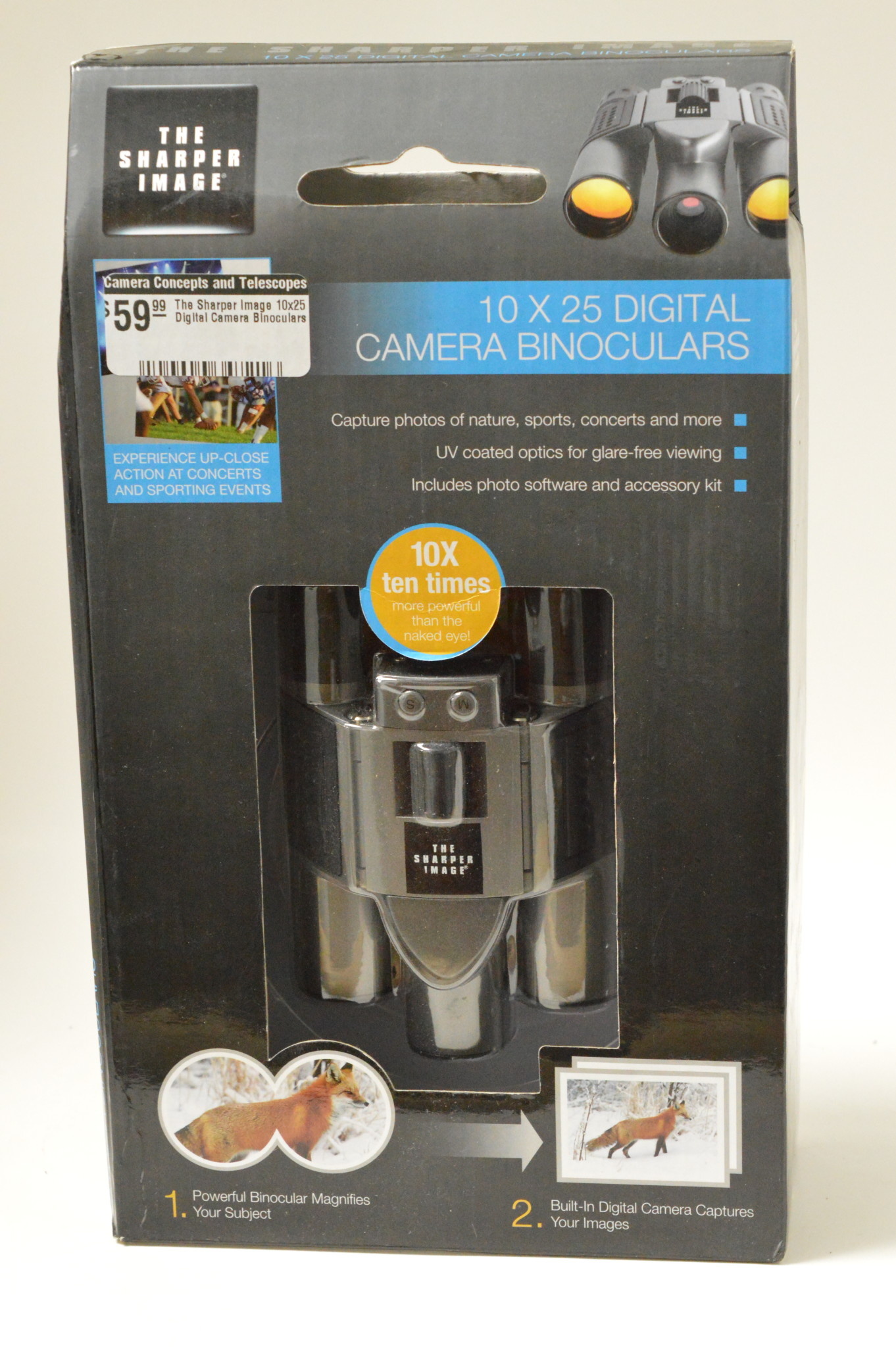 The Sharper Image 10x25 Digital Camera Binoculars - Camera Concepts ...