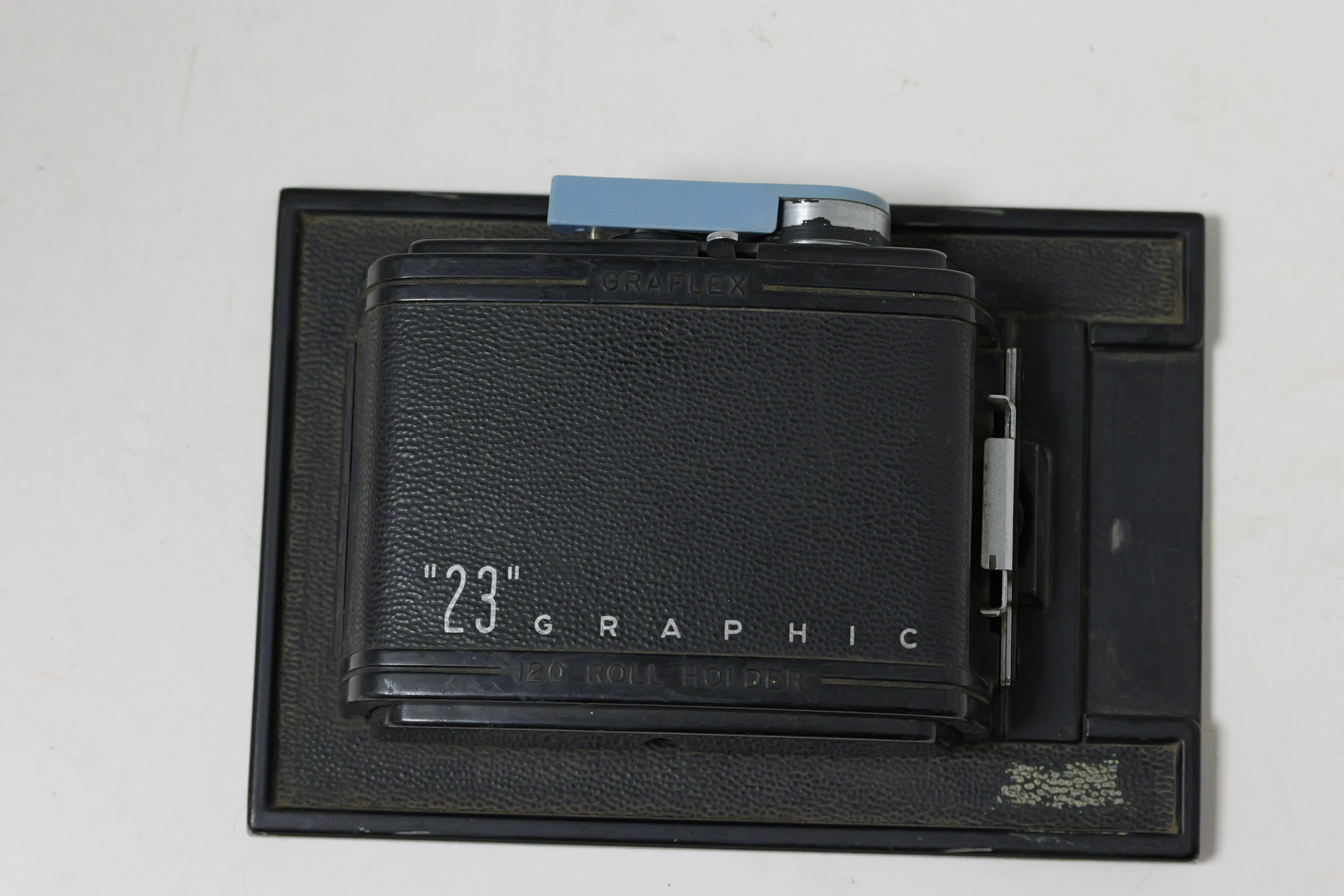 Graflex "23" Graphic 120 film roll holder for 4x5 Blue Lever - Camera ...