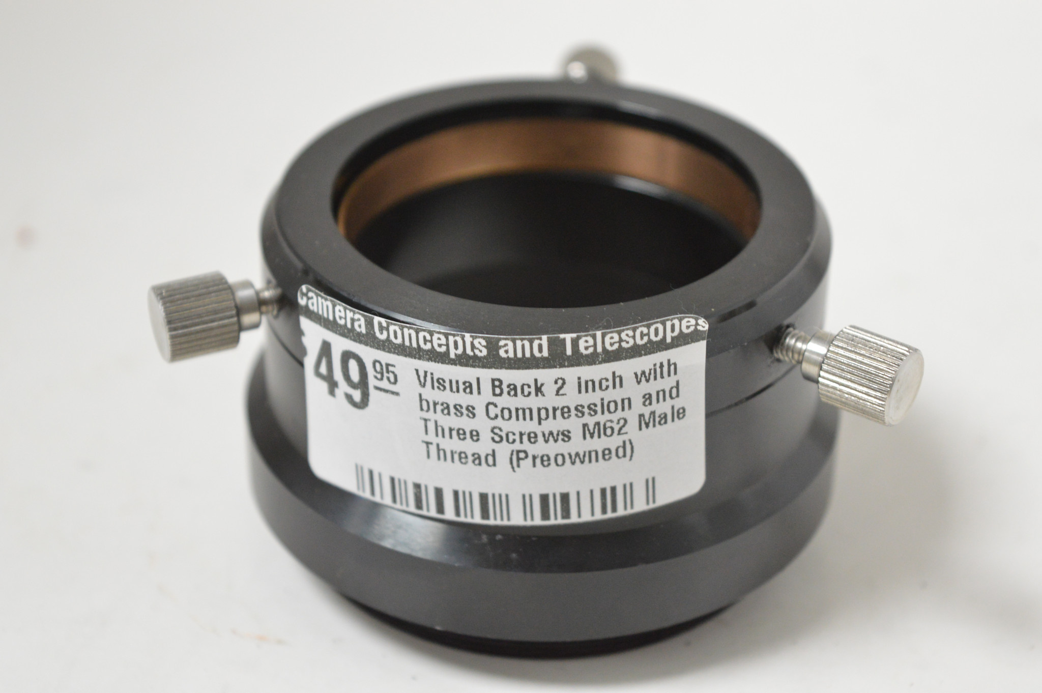 Visual Back 2 inch with brass Compression and Three Screws M62 Male ...