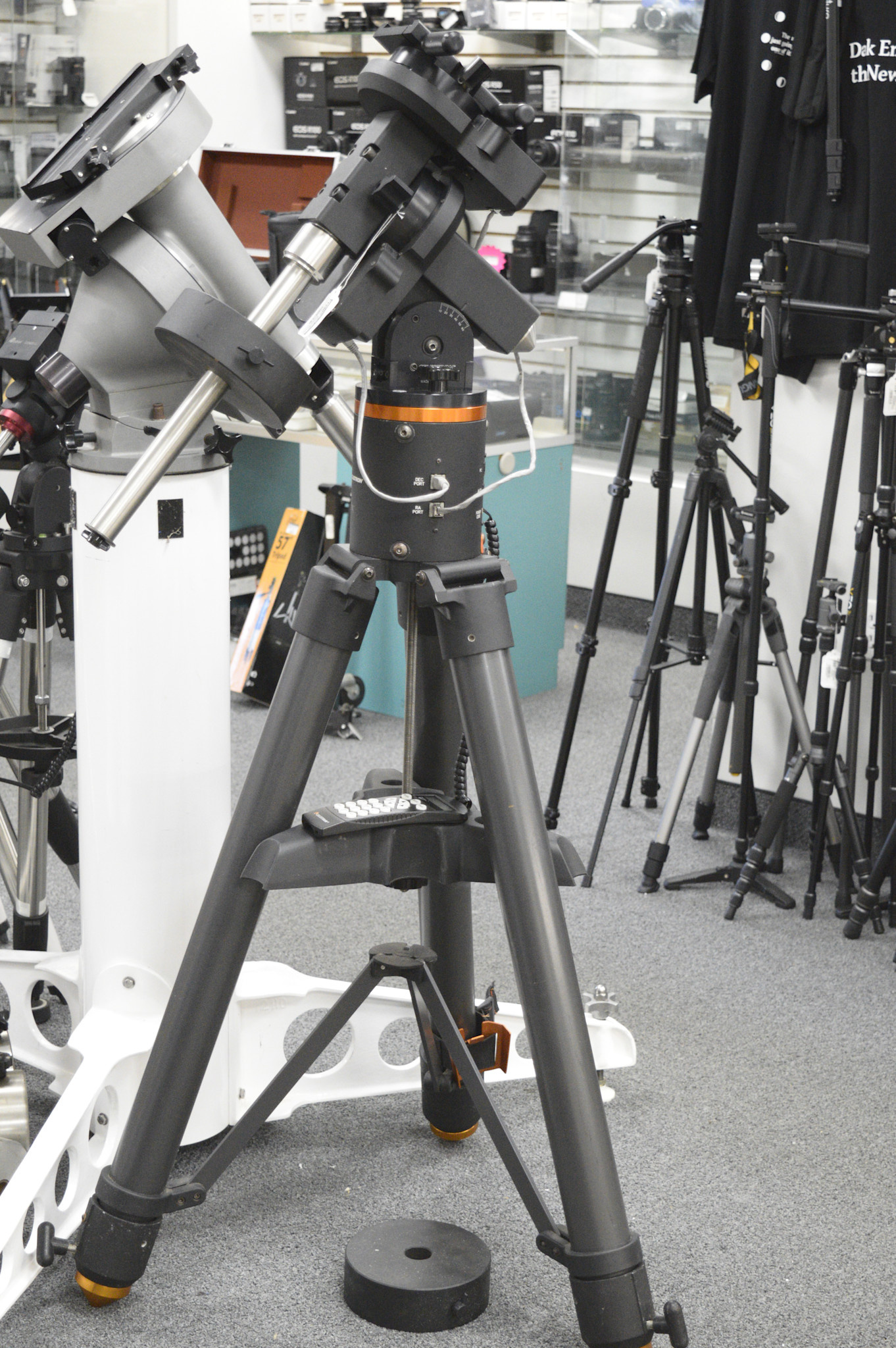 Celestron CGE Motorized Equatorial Telescope Mount w/ Super HD Tripod ...