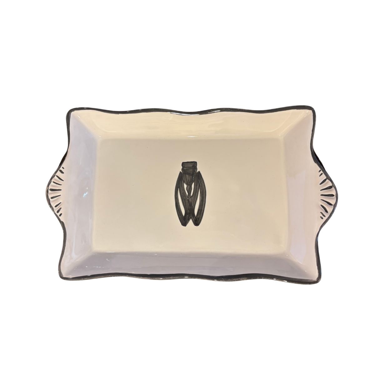Signature Baroque Cicada Tray - Crème de la Crème