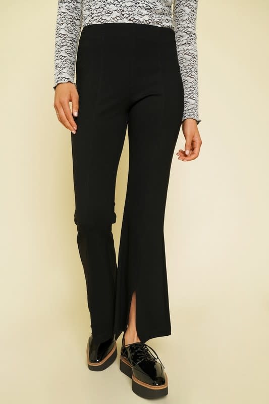 822 20721 Front Slit Flare Pants - TLC Casuals