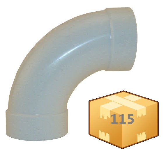 Central Vacuum Sweep 90° Elbow Fitting – 2″ PVC Connector Box of 115 ...