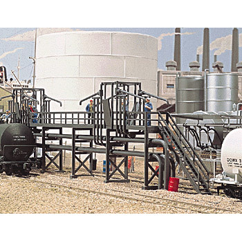 933-3104 Tank Car Oil Loading Platform, HO - HENNING'S TRAINS