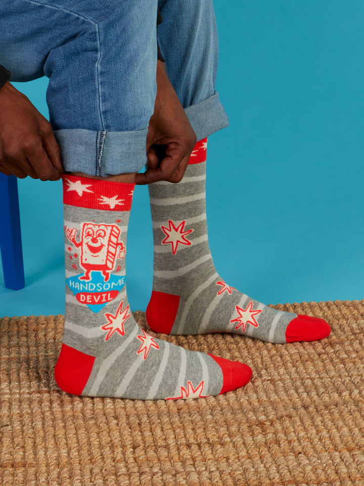 Handsome Devil Men's Socks - Cameron Rose