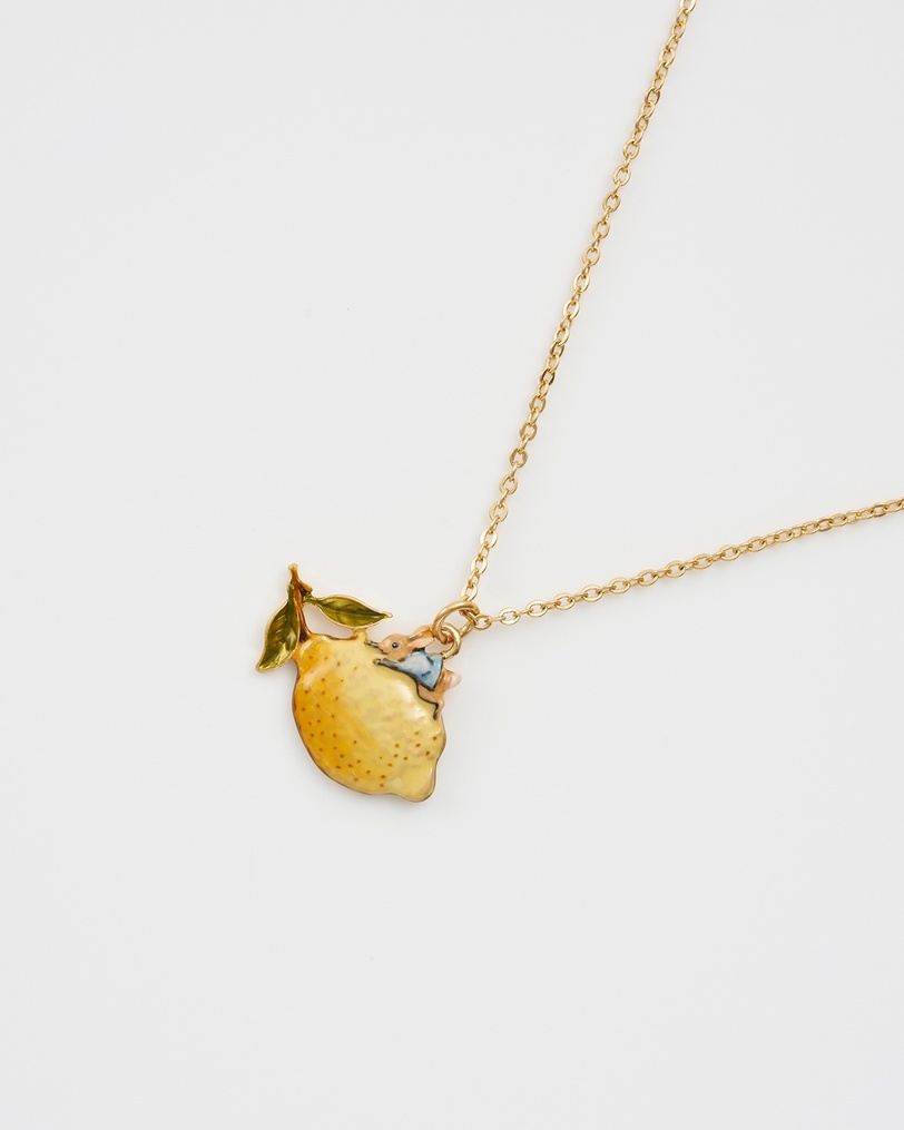 Peter Rabbit Lemon Necklace - Cameron Rose