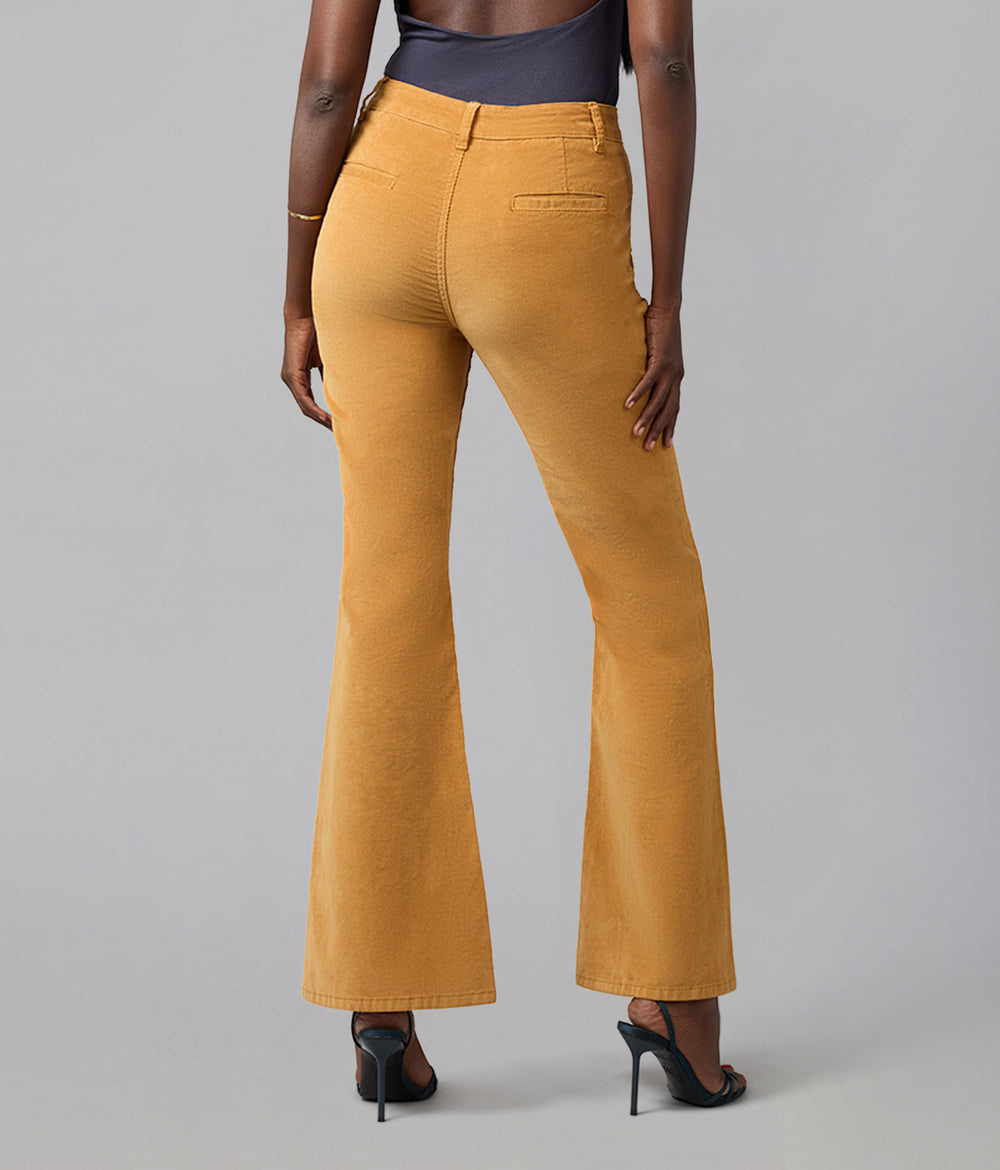 ALICE-SC High Rise Flare Cord - 32" inseam - Cameron Rose