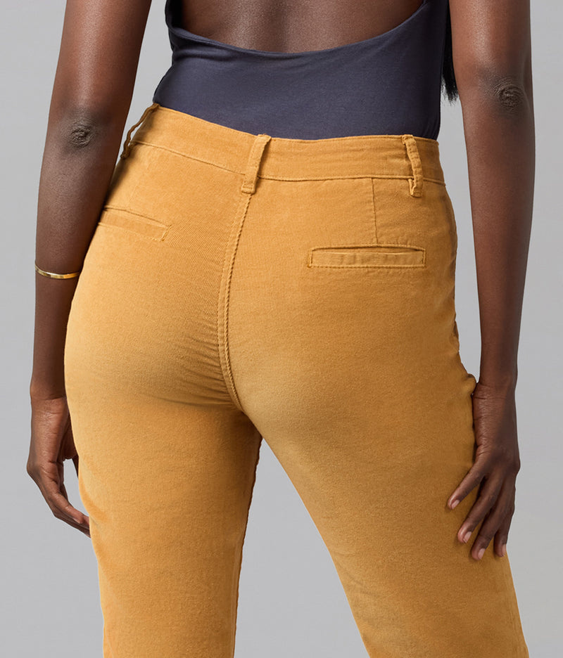 ALICE-SC High Rise Flare Cord - 32" inseam - Cameron Rose