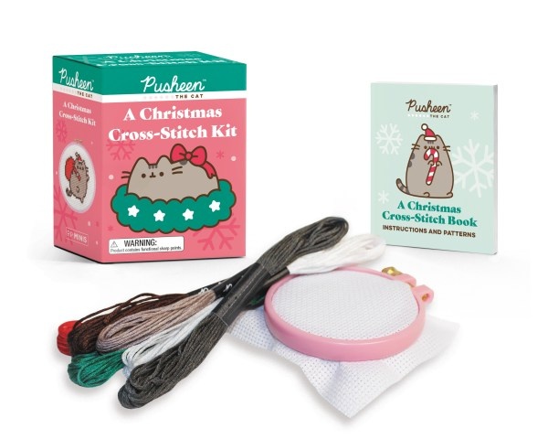 Pusheen: A Christmas Cross-Stitch Kit - Cameron Rose