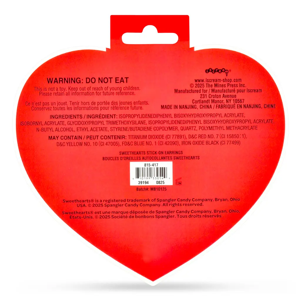 Sweethearts Stick-on Earrings - Cameron Rose