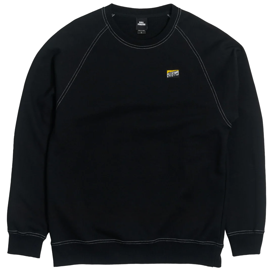 REAL TOUGH THREADS CREW NECK SWEATSHIRT - BLACK - KINGSWELL - Los Feliz