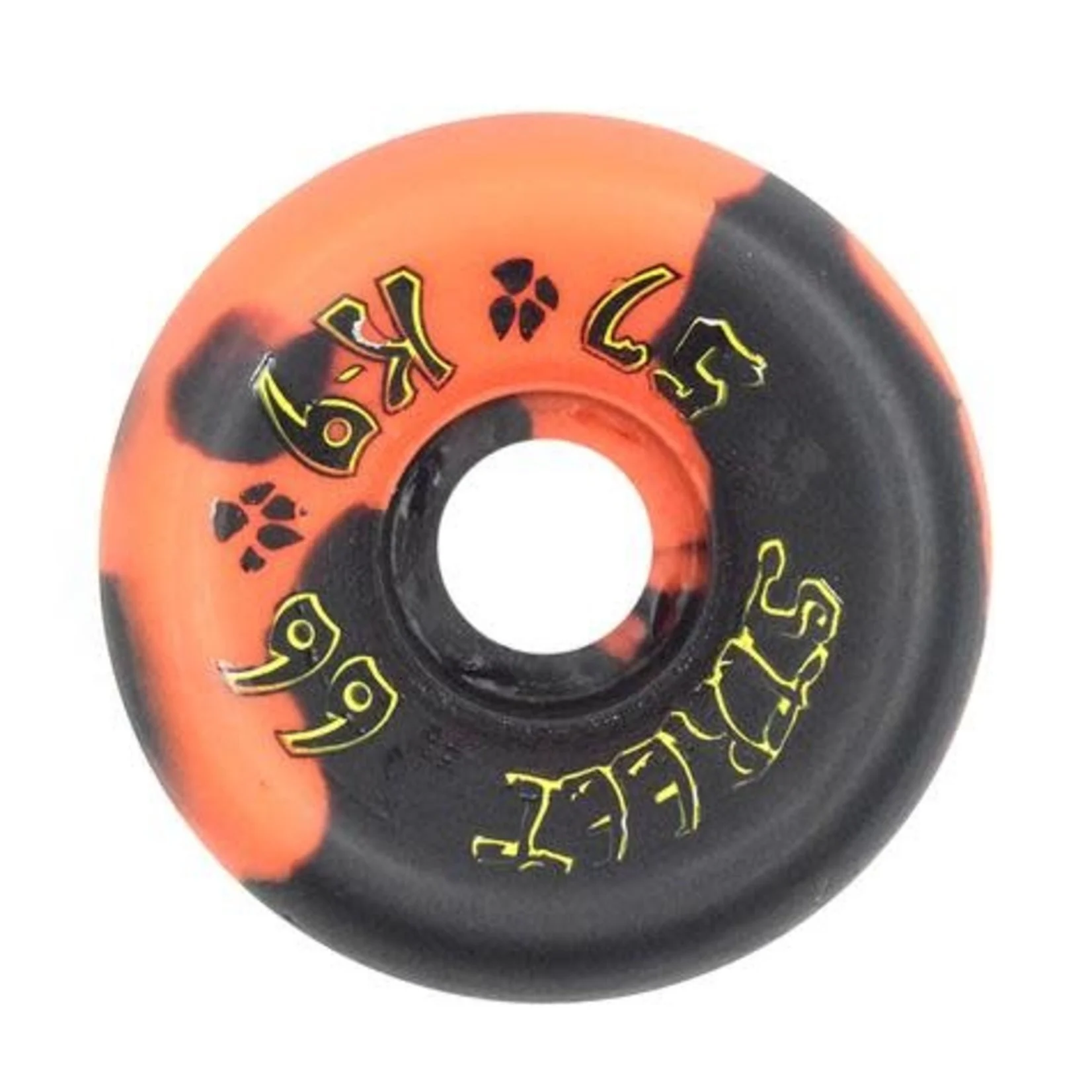 DOGTOWN K9 SLICKS WHEEL ORANGE SWIRL - 99A 57MM - KINGSWELL - Los Feliz