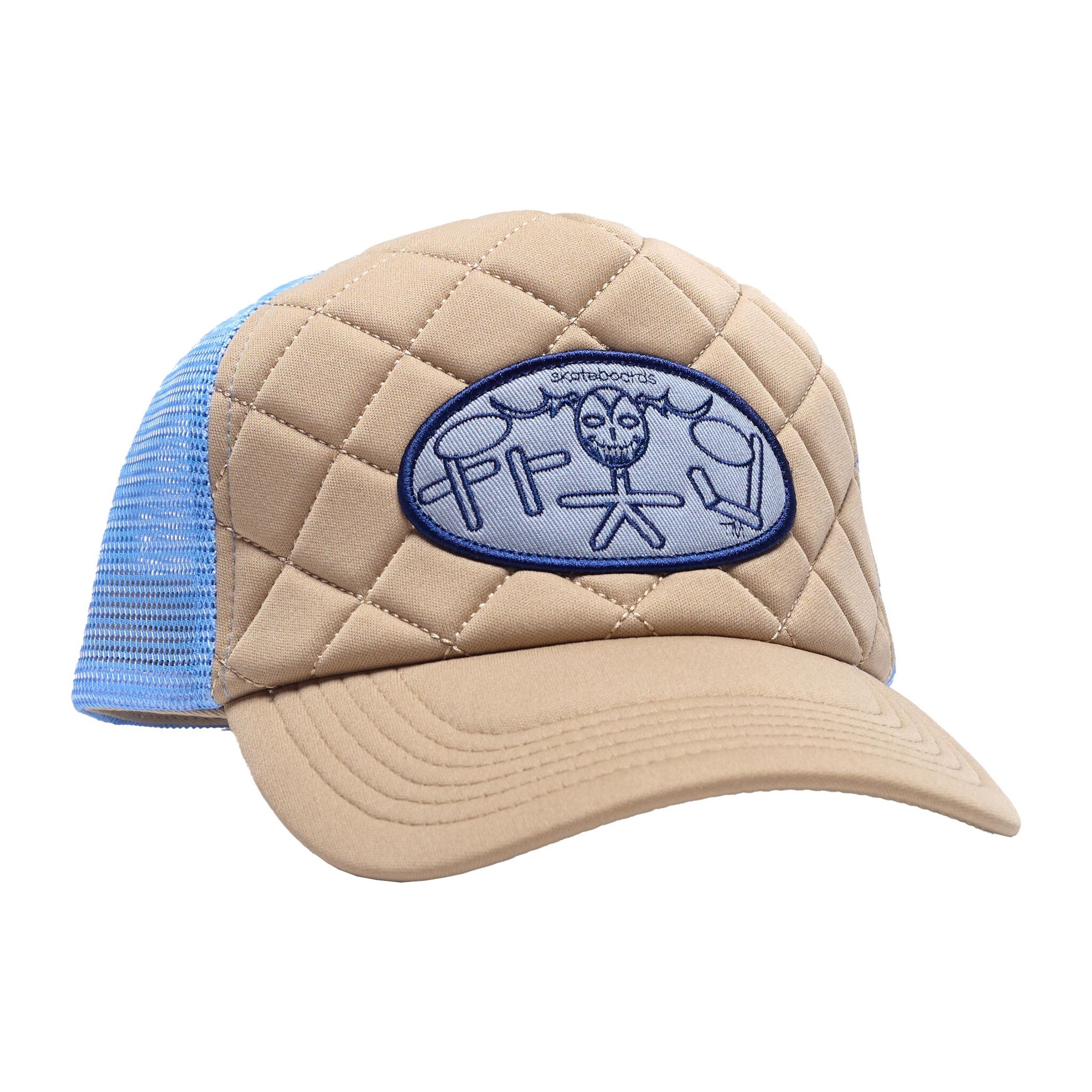 FROG SKOOM LOGO TRUCKER HAT - BROWN/BLUE - KINGSWELL - Los Feliz