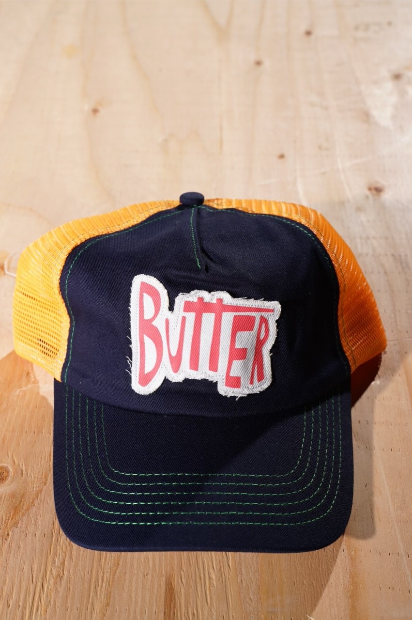BUTTER GOODS SKETCH TRUCKER HAT - DEEP BLUE - KINGSWELL - Los Feliz