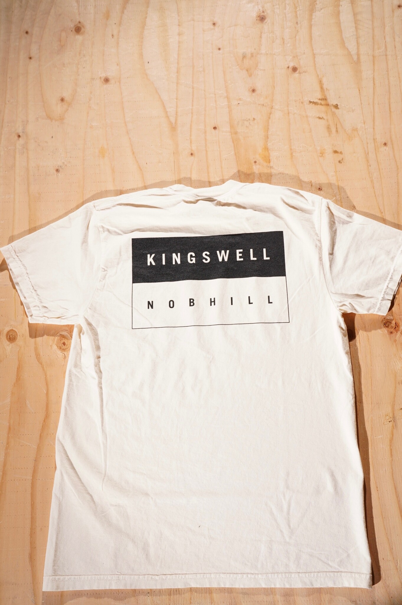 KINGSWELL NOB HILL TEE - IVORY/BLACK - KINGSWELL - Los Feliz
