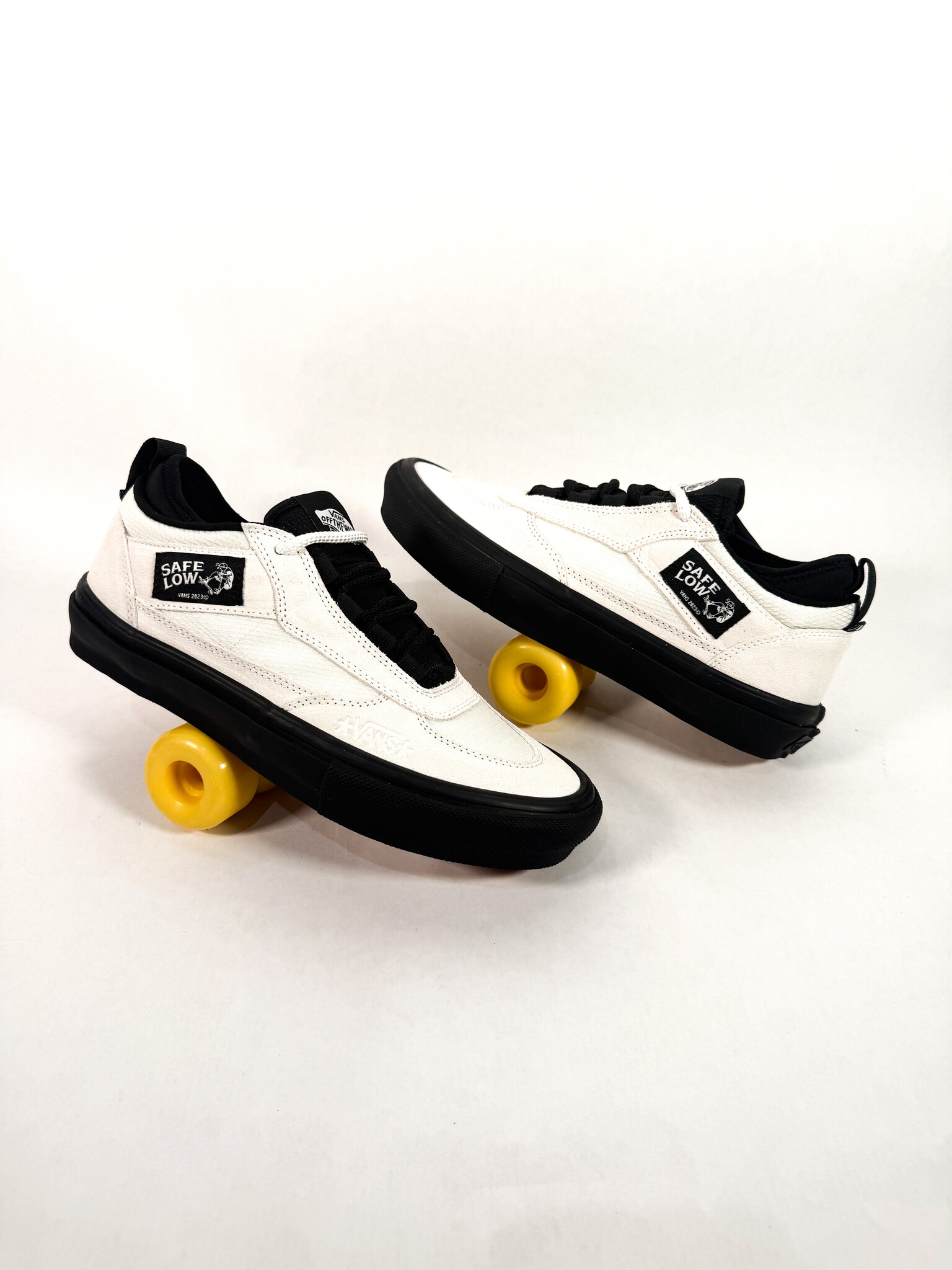 Skate Safe Low Atiba - Bone White / Black - KINGSWELL - Los Feliz