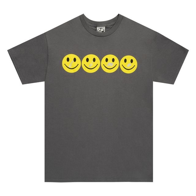 Glitter Smile Tee - Charcoal - KINGSWELL - Los Feliz