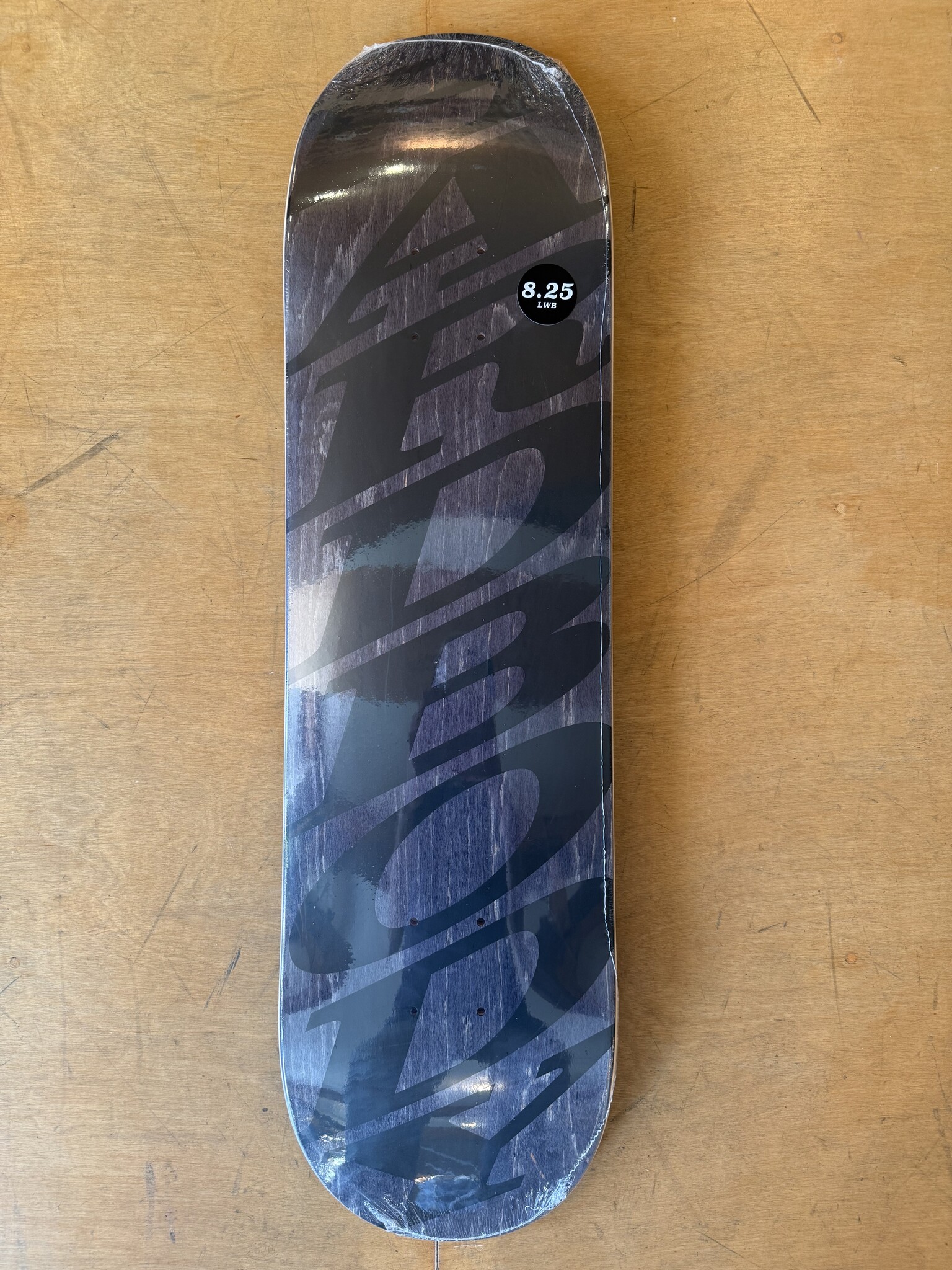 Stacked Logo Team Deck Black Veneer - 8.25 Long - KINGSWELL - Los Feliz