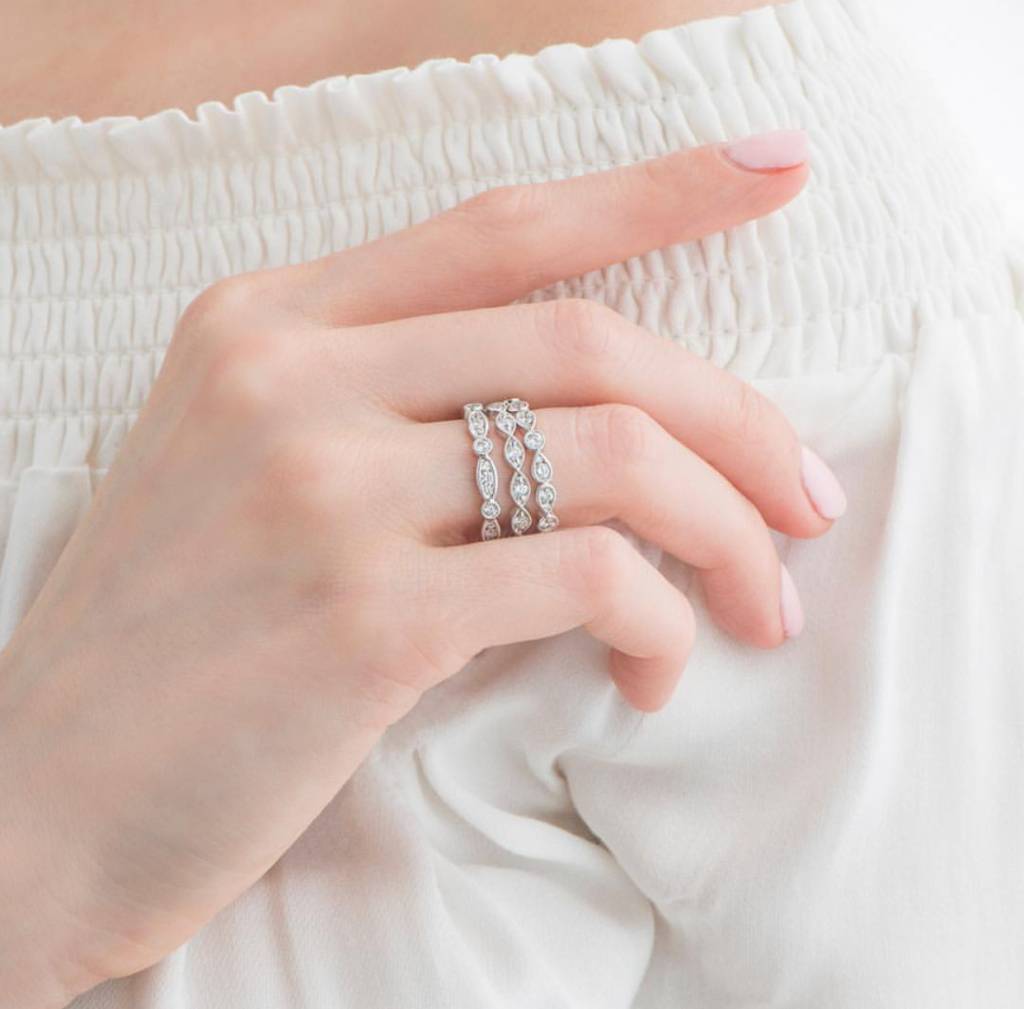 Diamond stackable bands - Minichiello Jewellers