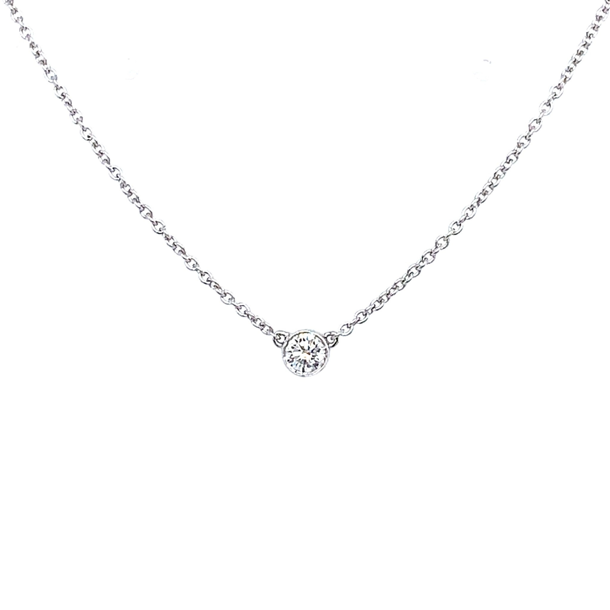Bezel Set Diamond Necklace-Petite - Minichiello Jewellers