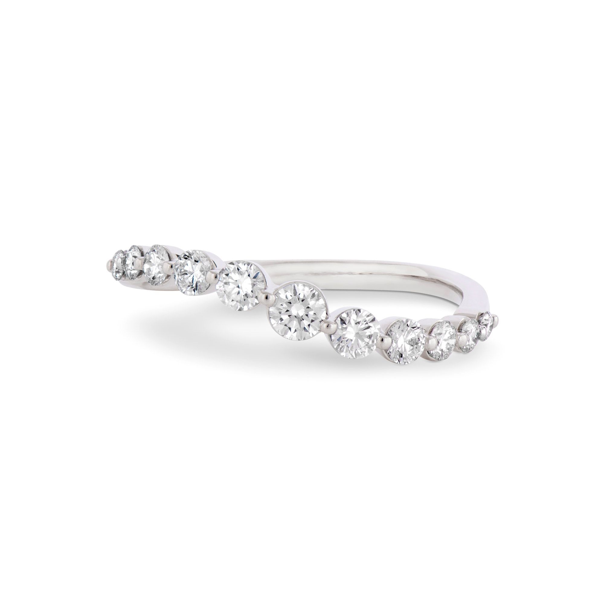 Diamond curve band - Minichiello Jewellers