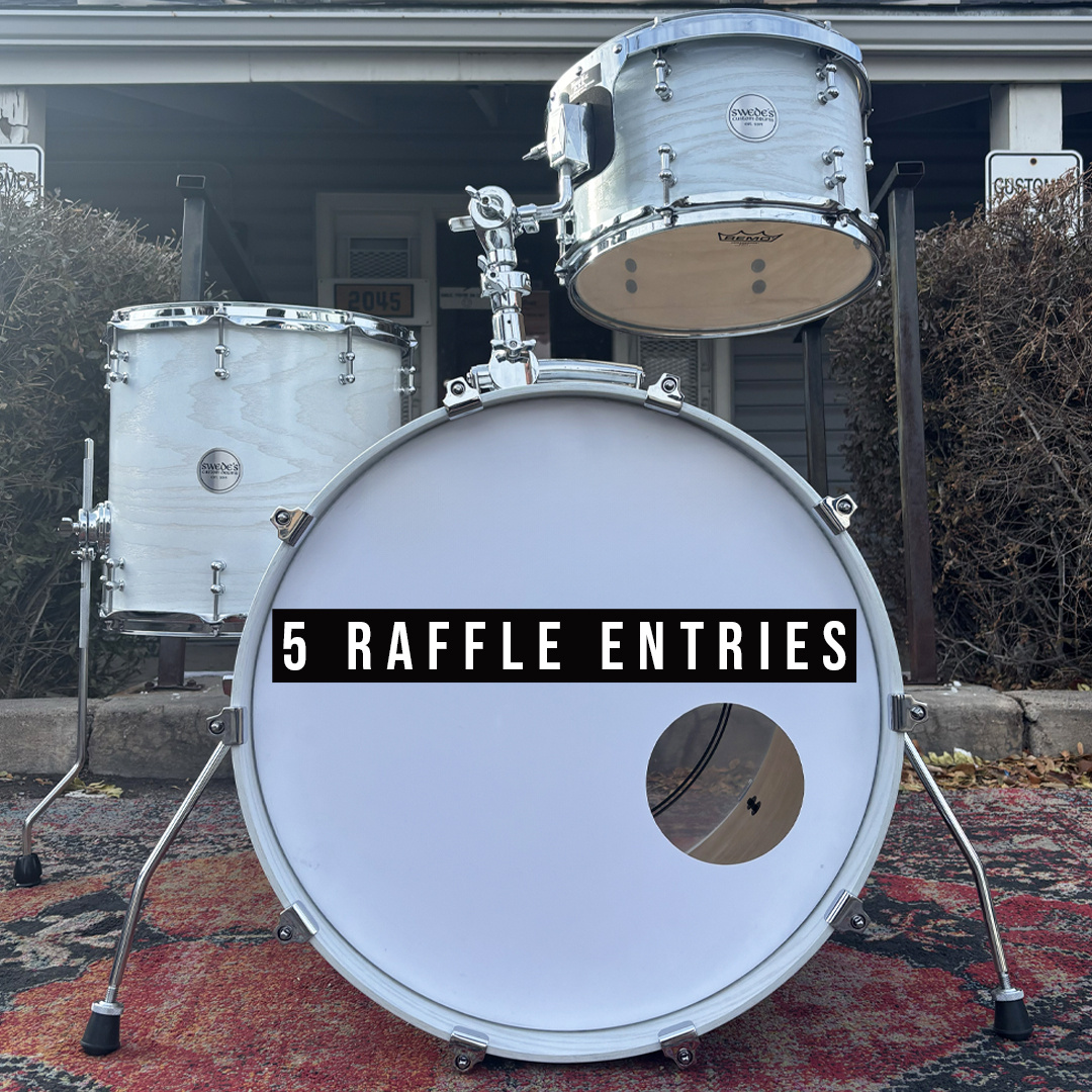 Swede's Custom Drums Raffle (5 Entries) - Rupp's Drums