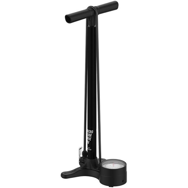 Macro HV Floor Drive DV Pump, Flat Black - Alpine Bike Works