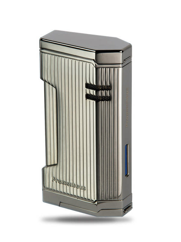 Prometheus Magma X Lighter - Gunmetal Vertical Lines - The Cigar ...