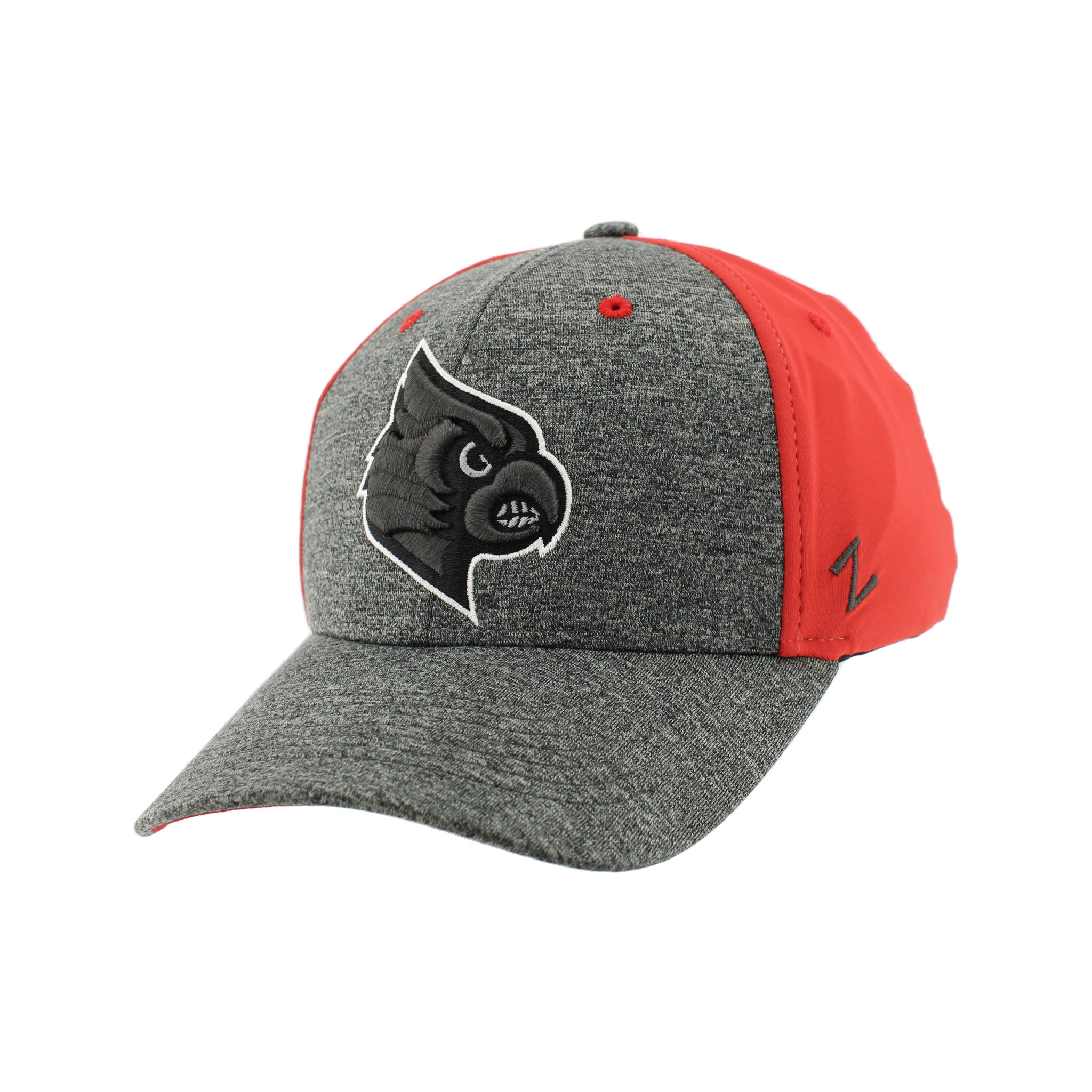 HAT, FLEX FIT, MYTH, CHAR/RED, UL - JD Becker's UK & UofL Superstore