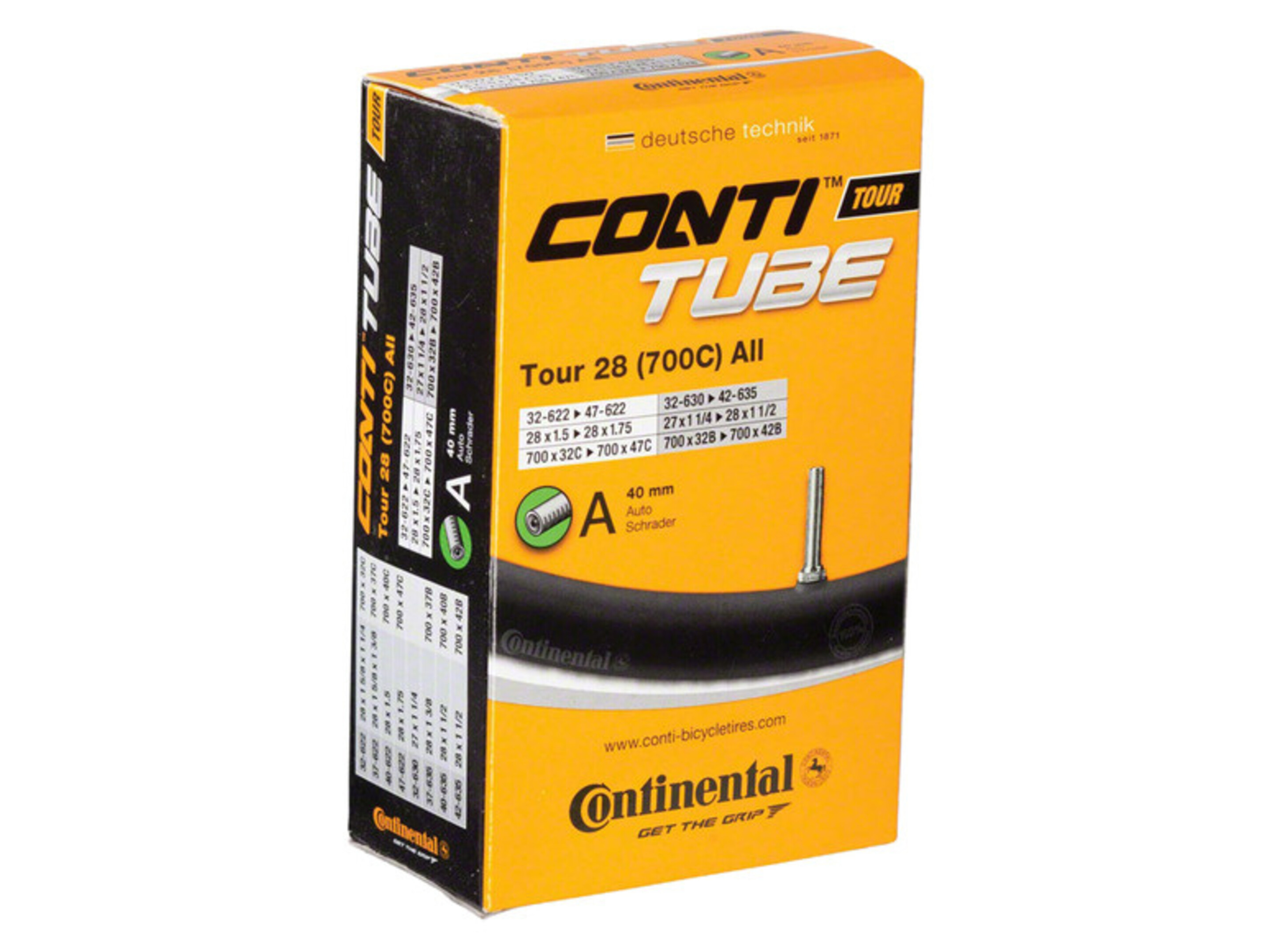 Continental Schraeder Valve Tube - Ascension Vélo