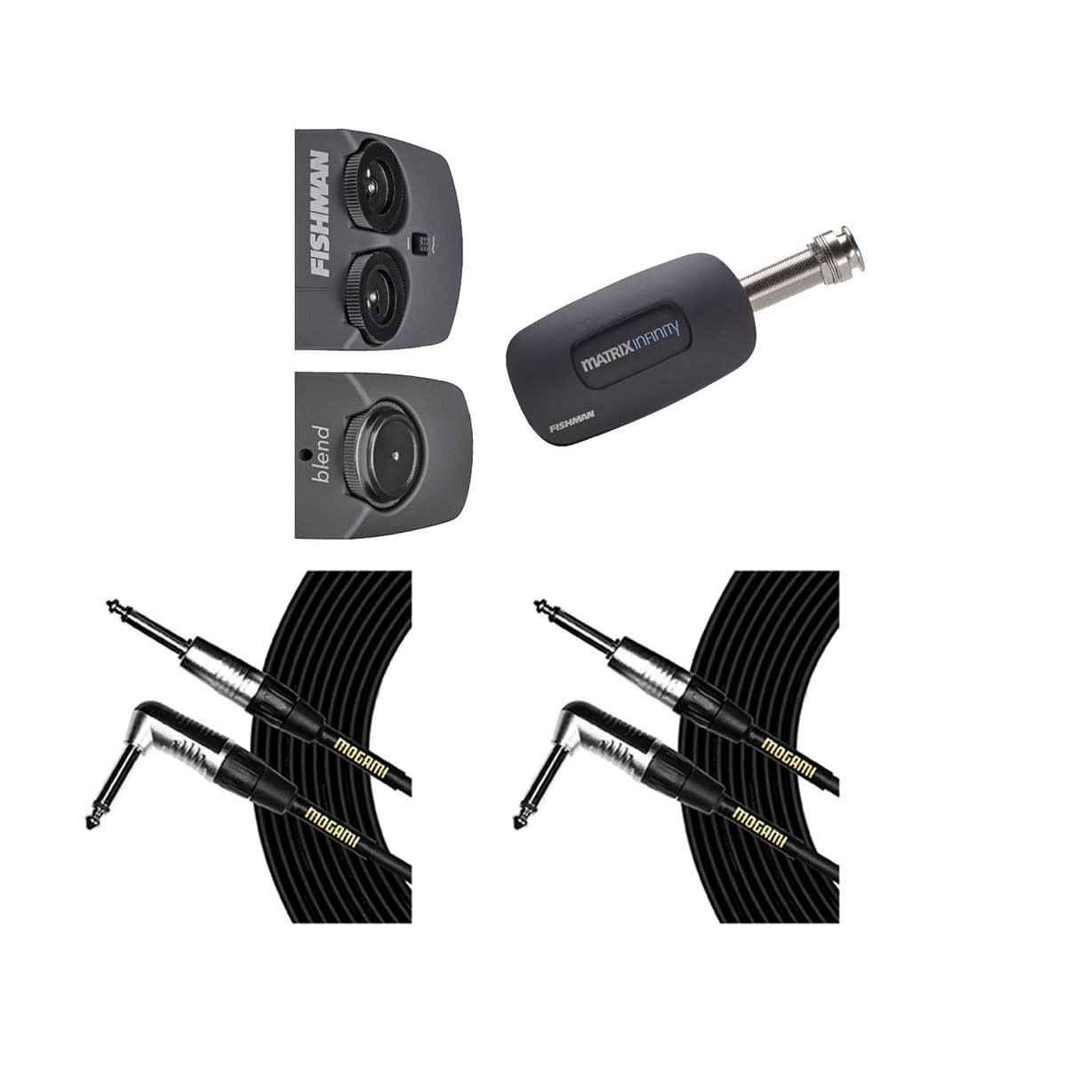 Fishman - Matrix Infinity Mic Blend - Narrow Format - Pickup & Preamp ...