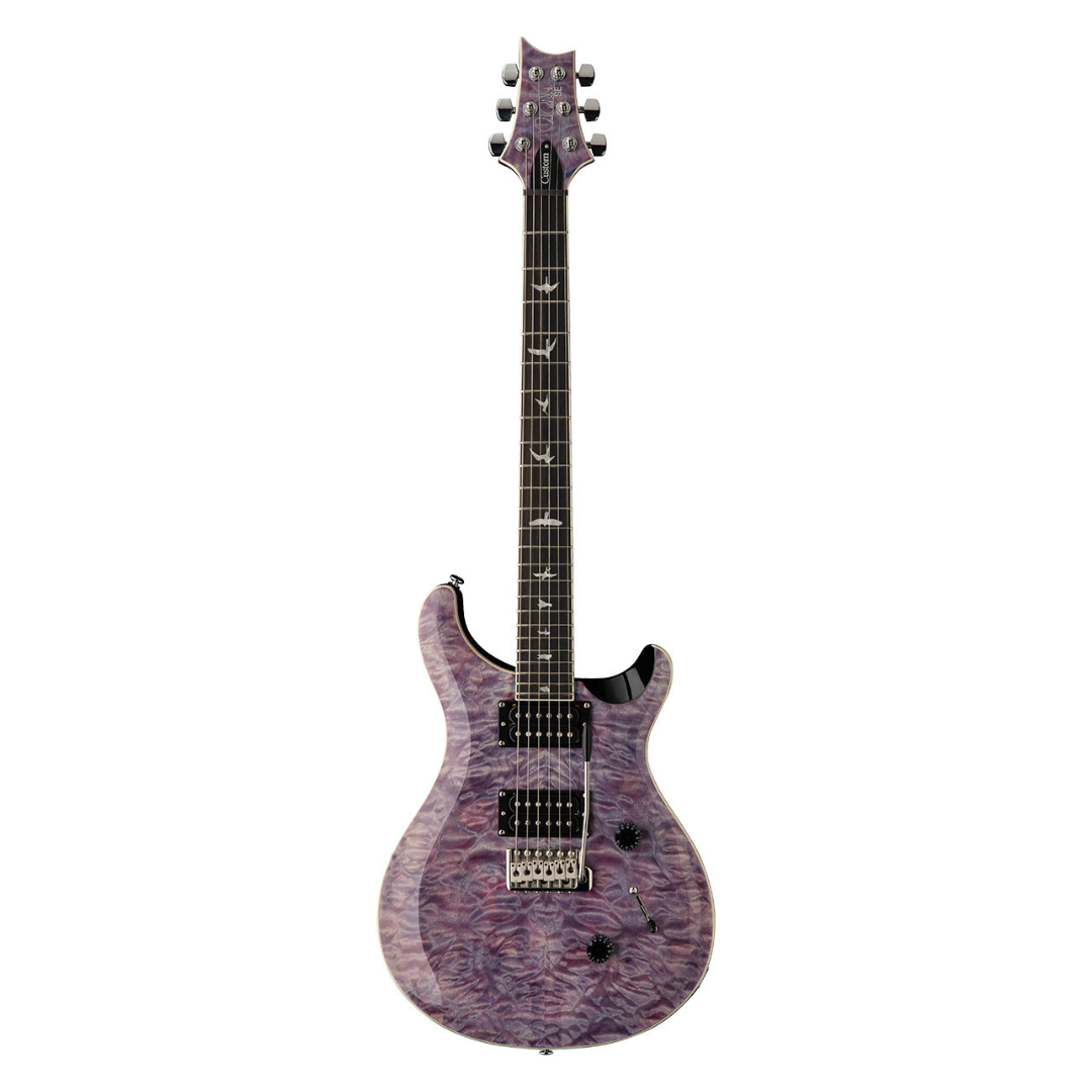 PRS SE - Custom 24 - Quilted Violet - HH - Maple Neck - w / Gigbag ...