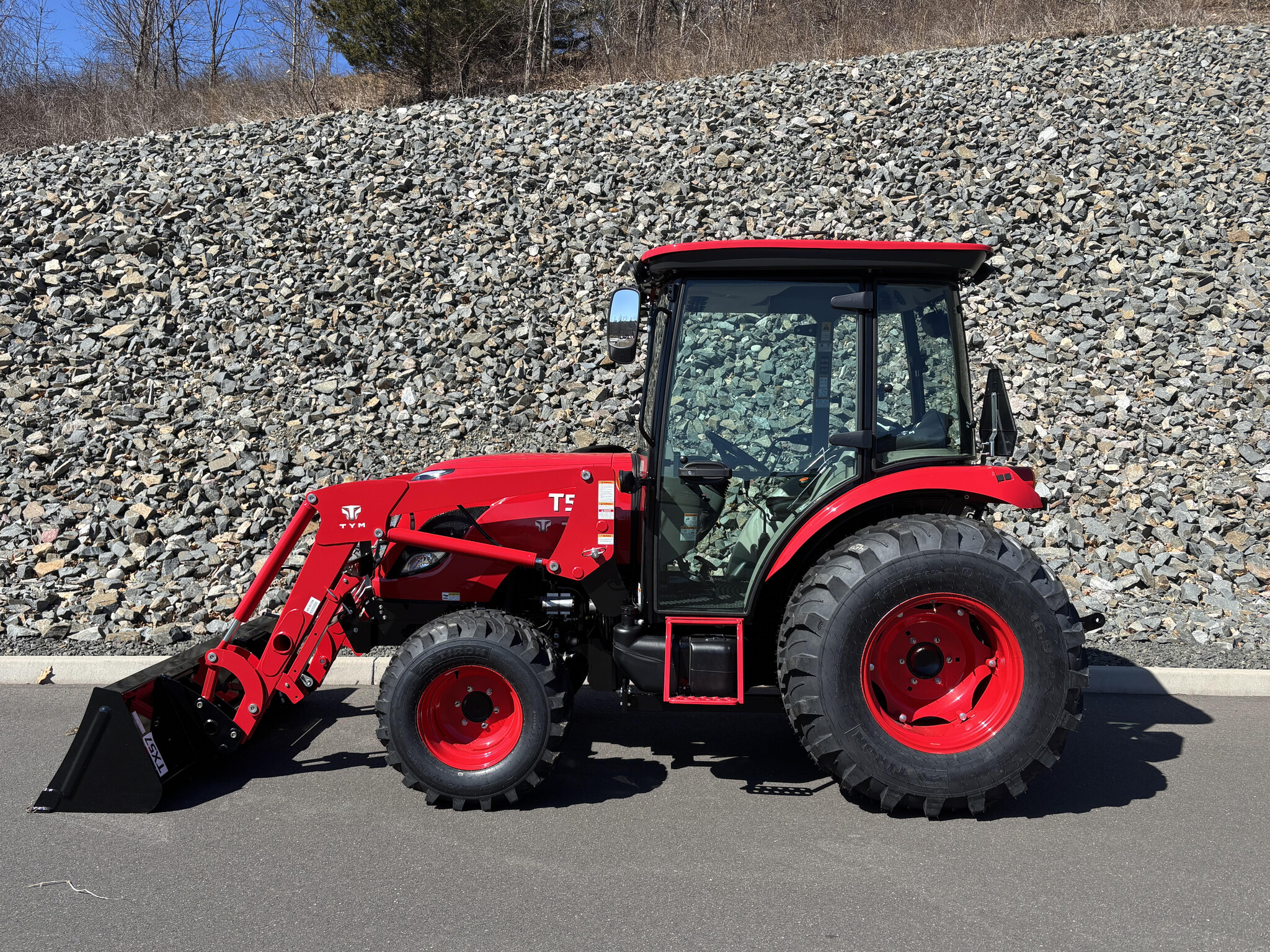 TYM T-574 TRACTOR WITH LOADER ABND CAB #0716 - P & P Power