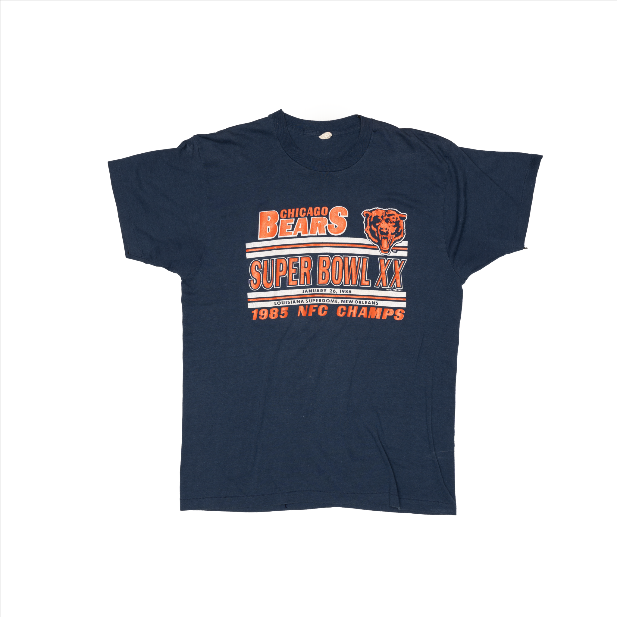 Vintage J Chicago Bears '86 Super Bowl 20 Cutoff Hoodie - Jugrnaut