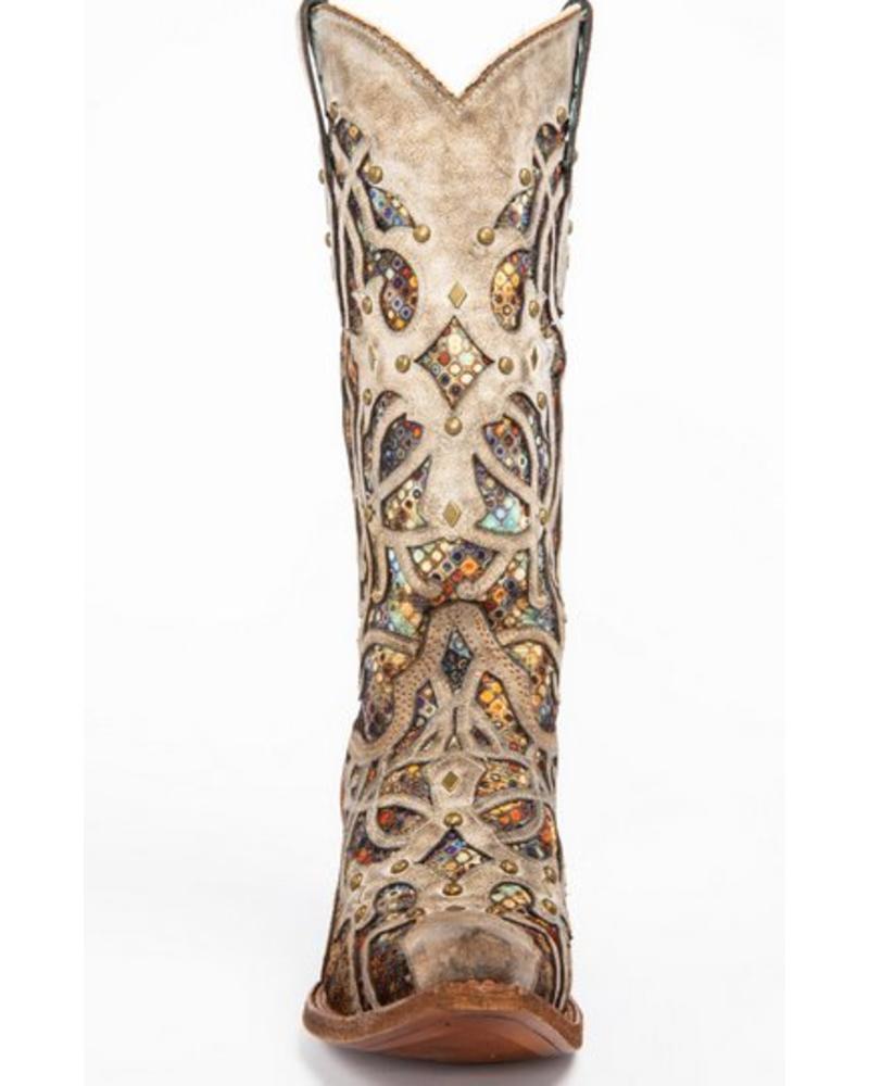CORRAL C3409 STAINED GLASS INLAY BOOTS - Orisons We Dress Texas