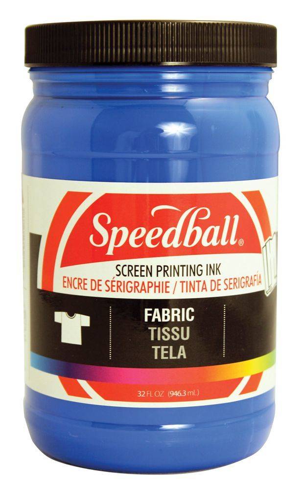 SPEEDBALL INC SPEEDBALL FABRIC SCREEN PRINTING INK BLUE 32OZ - Colours ...