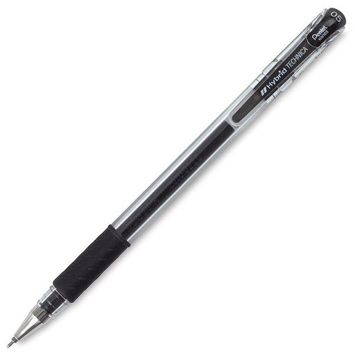 PENTEL PENTEL HYBRID TECHNICA ROLLER BALL PEN 0.4MM BLACK - Colours ...