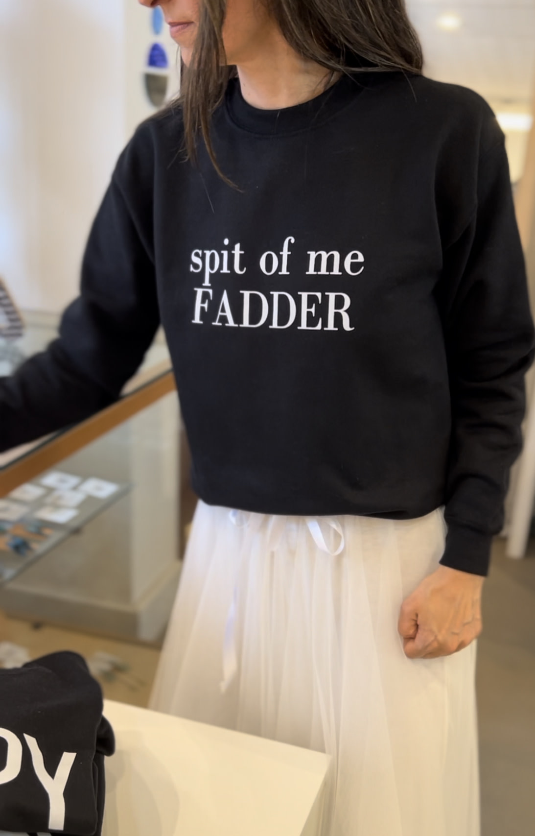 Spit of me Fadder-Adult Unisex Crewneck - Twisted Sisters Boutik Inc.