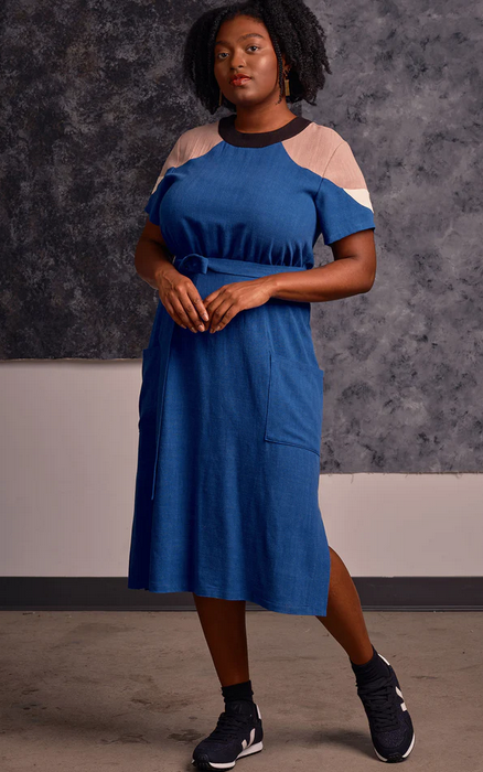 Meri Dress-Royal Blue - Twisted Sisters Boutik Inc.