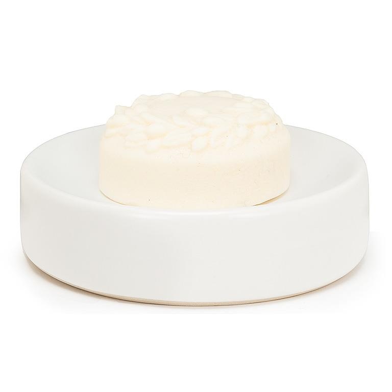 Matte Round Soap Dish-White - Twisted Sisters Boutik Inc.