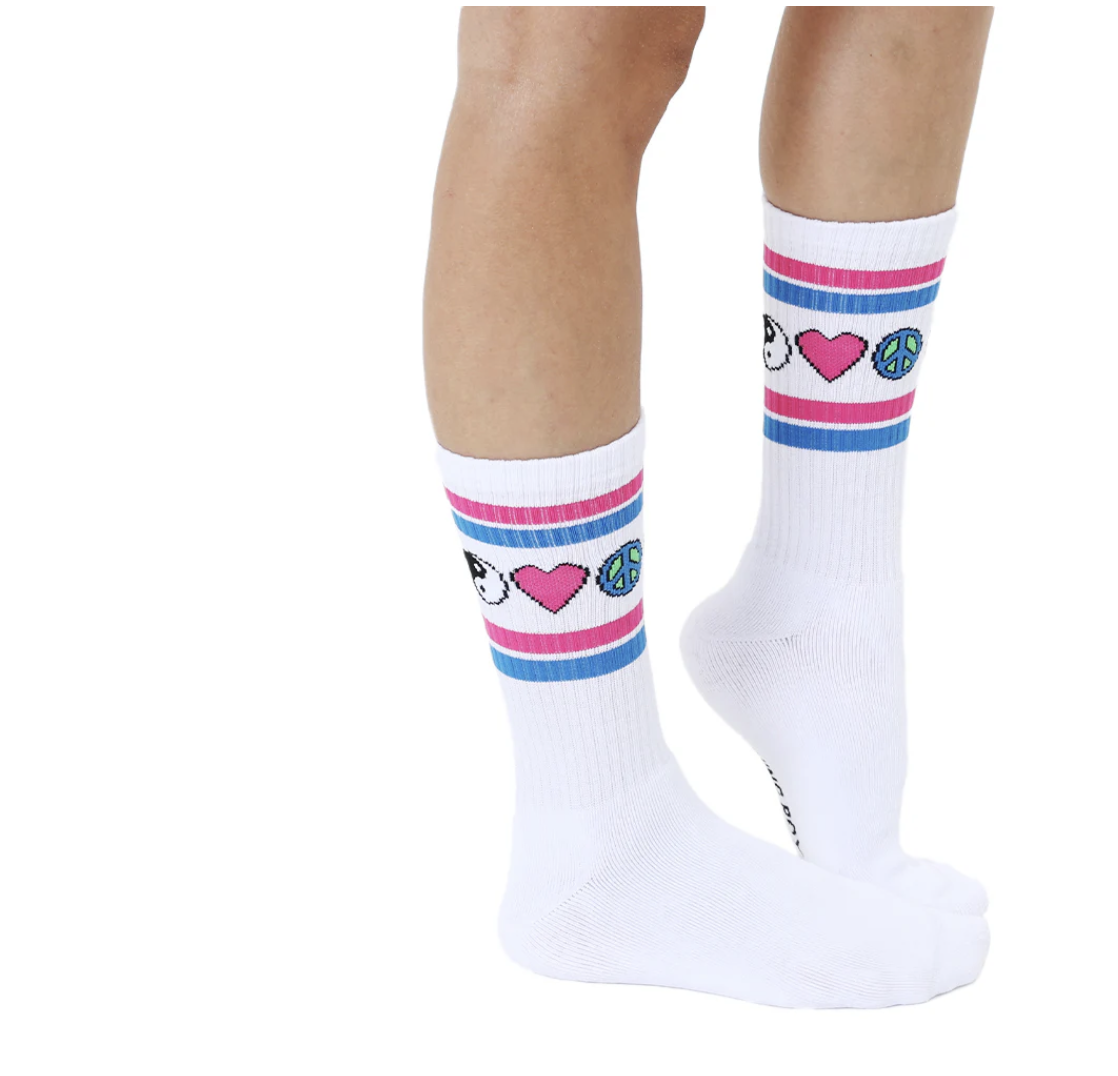 Crew Socks-Symbols - Twisted Sisters Boutik Inc.