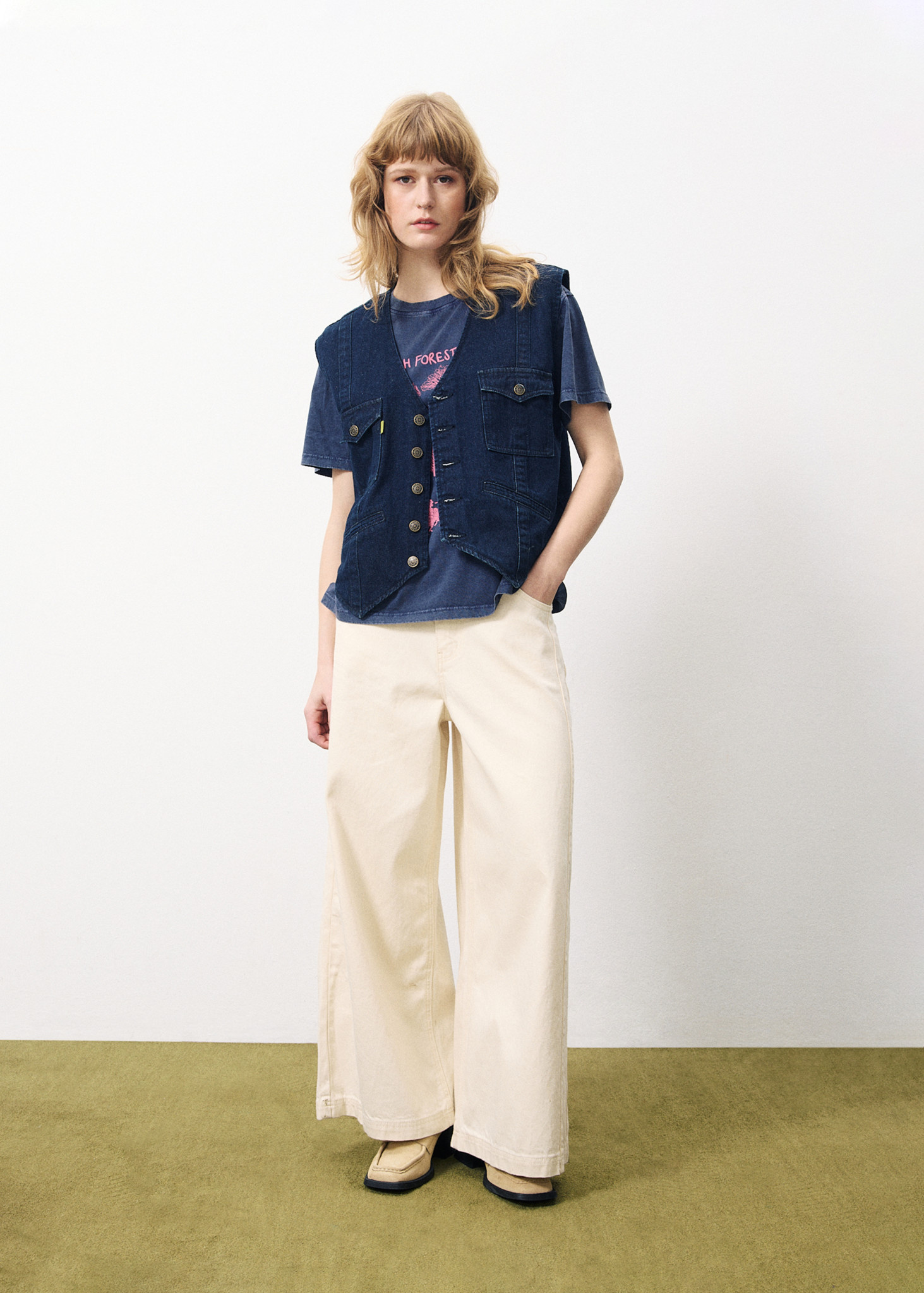 Evy Vest-Marine Blue - Twisted Sisters Boutik Inc.