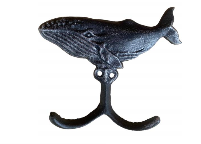 Humpback Whale Hook-Metallic Black - Twisted Sisters Boutik Inc.